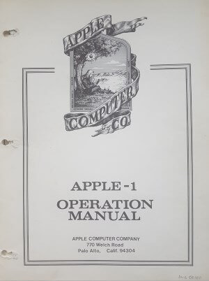 The Apple 1 computer